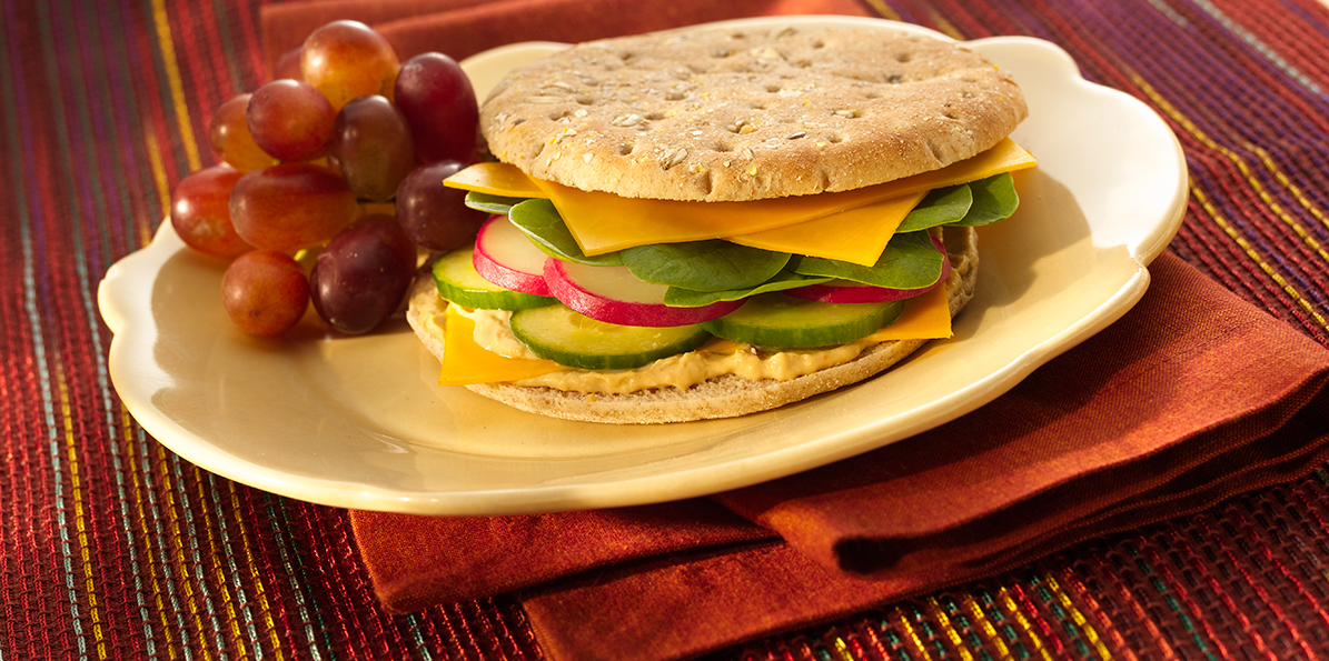 Veggie Hummus Sandwich Recipe | Sargento® Mild Cheddar