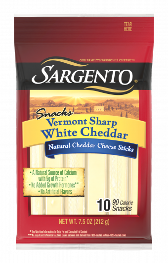 Natural Vermont Sharp White Cheddar Snacks | Sargento®