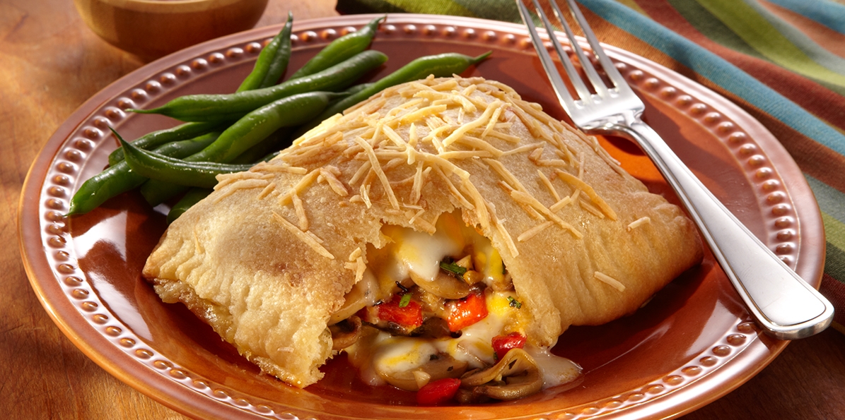 Cheese, Mushroom & Red Pepper Calzones | Sargento Cheese Recipe